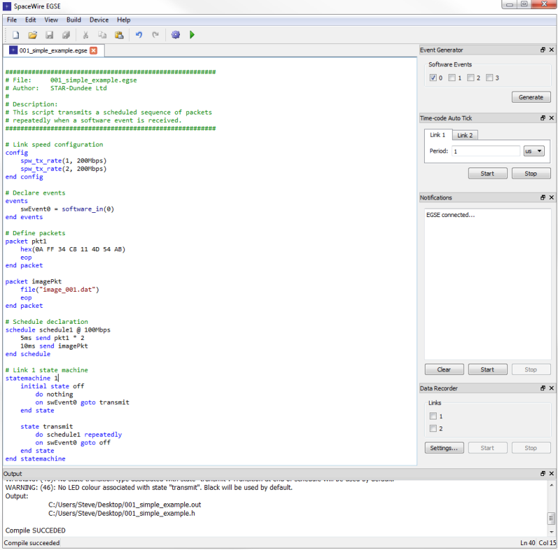 SpaceWire EGSE & Device Simulator - STAR-Dundee